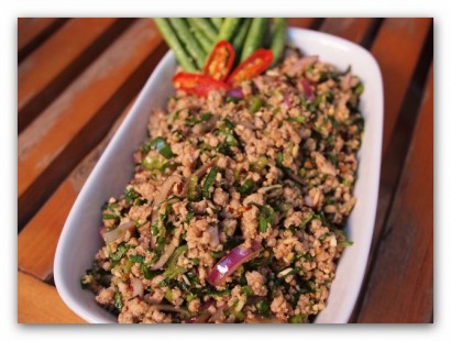 Láab Moó (Ground Pork with Seasonings and Rice) | Tasty Kitchen: A ...